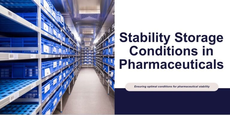 Stability Storage Conditions In Pharma Industry | GMP Insiders