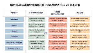 Contamination, Cross-Contamination, And Mix-Ups In GMP | GMP Insiders