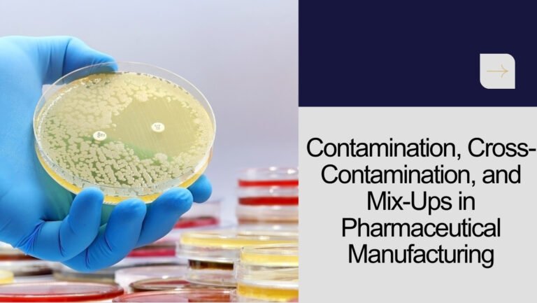 Contamination, Cross-Contamination, And Mix-Ups In GMP | GMP Insiders
